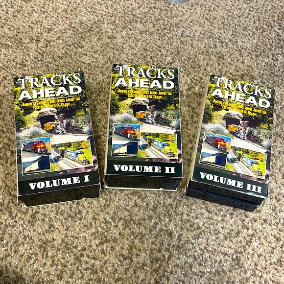 Media | Tracks Ahead Vhs Pbs Series About The Exciting World Of Trains Vol1 2 3 | Poshmark